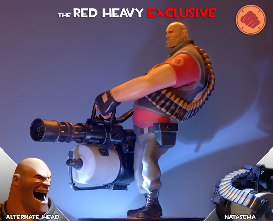 Team Fortress 2: The RED Heavy Exclusive Statue | Gaming Heads