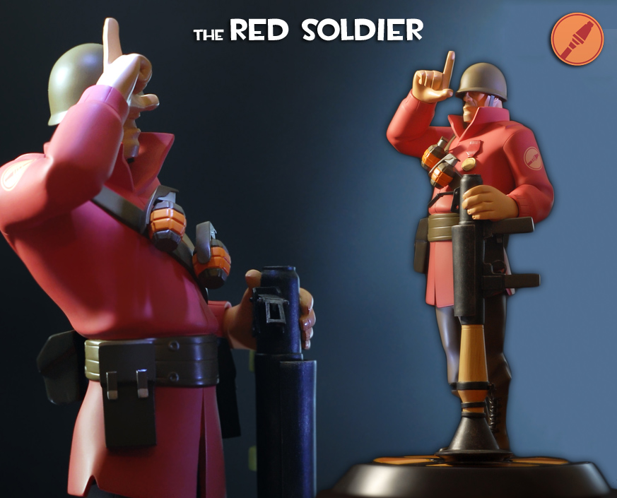 Team Fortress 2: The RED Soldier Statue | Gaming Heads